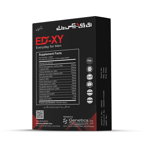 ED-XY l Tablets for Stamina and Endurance – Genetics Wellness